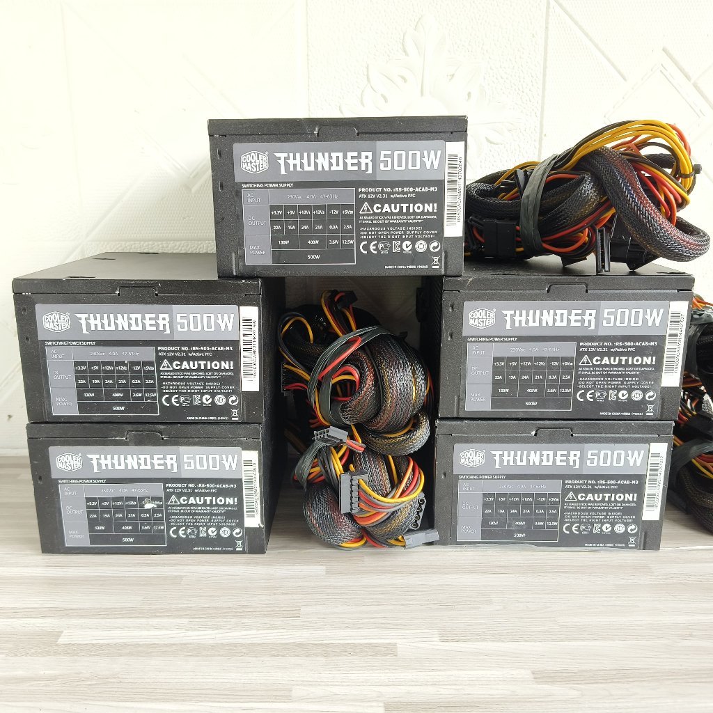 Jual PSU GAMING COOLER MASTER THUNDER 500W PURE | Shopee Indonesia