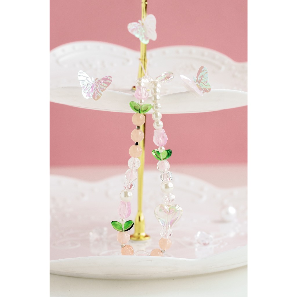 Jual Chain Beads Phone Charms Holder Tali for Casing Hp Ribbon ...