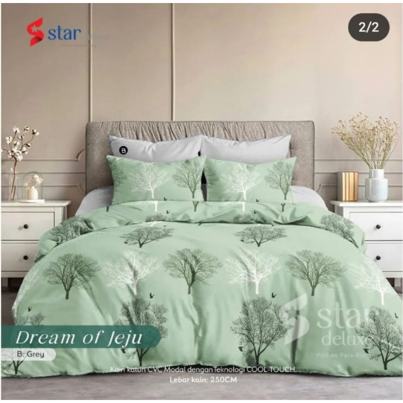 Jual Seprei Set Dream Of Jeju Green | Shopee Indonesia