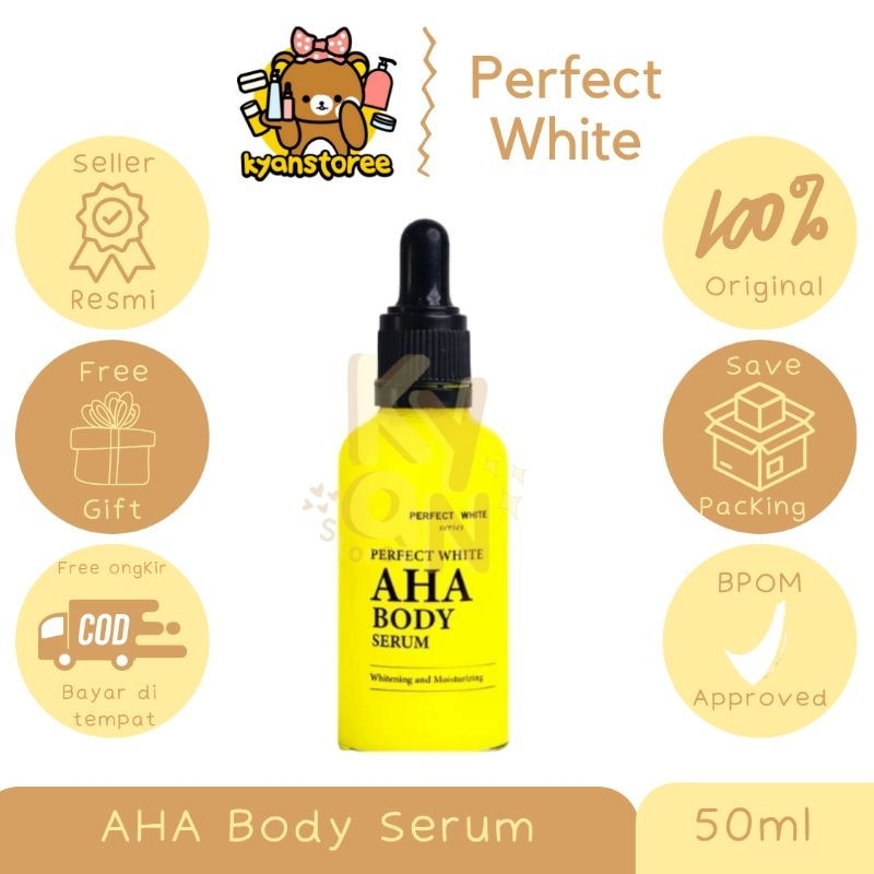 Jual PERFECT WHITE AHA BODY SERUM 50ml | Shopee Indonesia