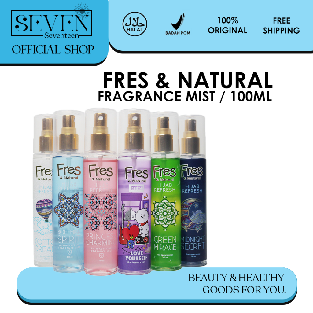 Jual Fresh And Natural Hijab Refresh Body Mist Perfume Fragance (Fresh ...