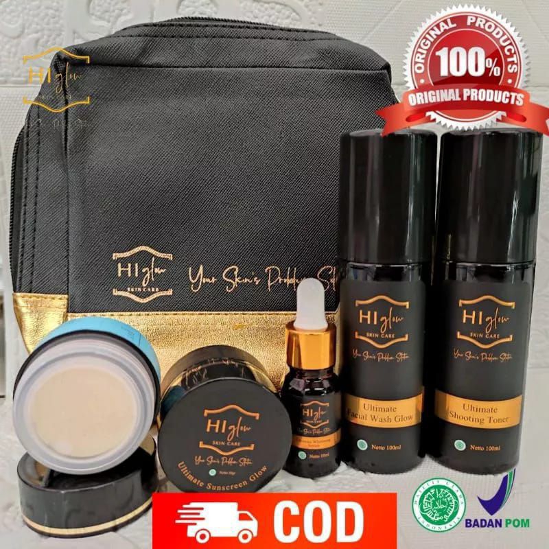 Jual HI GLOW PAKET ULTIMATE ACNE DRAK SPOT/ACNE PRON/NIGHT GLOW/REMOVE ...