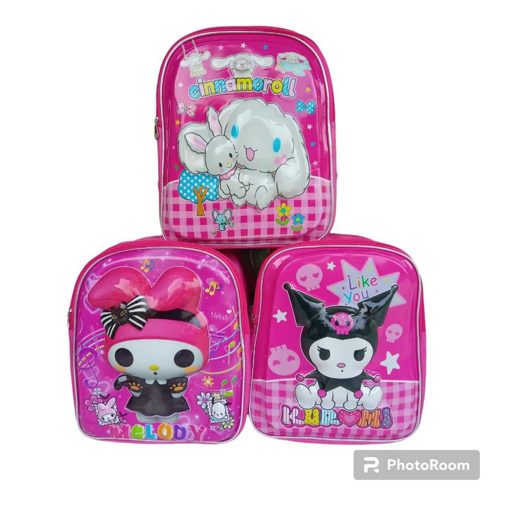 Jual TAS SEKOLAH KUROMI/TAS SEKOLAH CINAMOROLL/TAS SEKOLAH ANAK MIXUE/TAS MIXUE ANAK TK/TAS ANAK ...