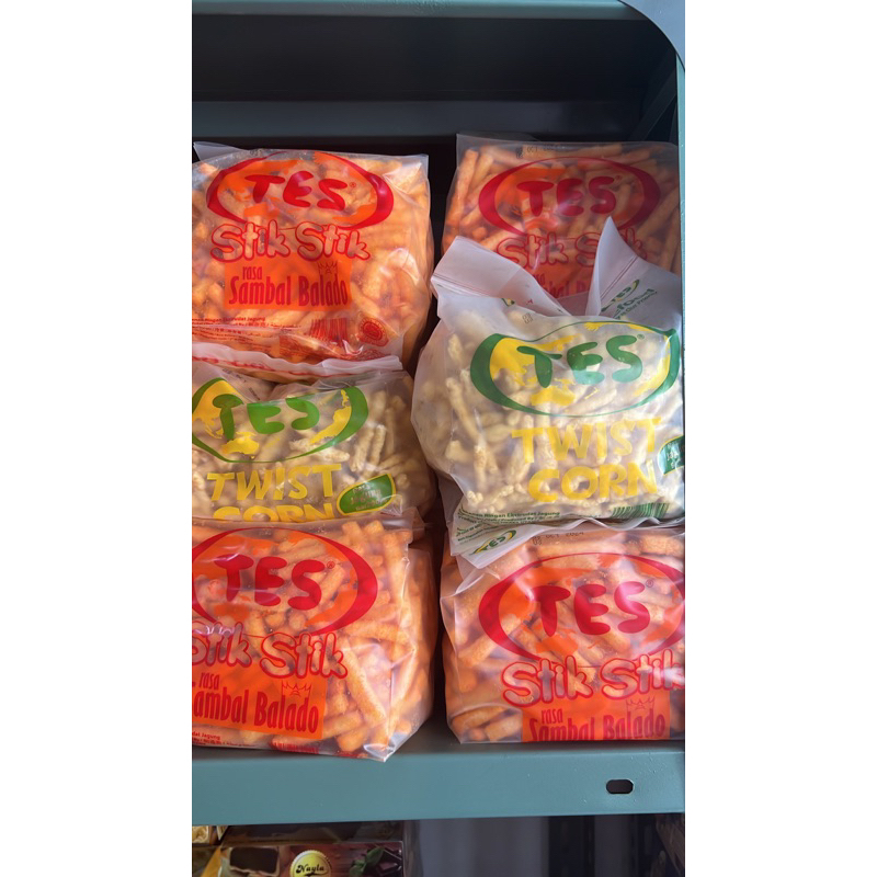 Jual Tes stick balado / Tes Twist Corn 225gr / Cemilan tes rasa balado ...