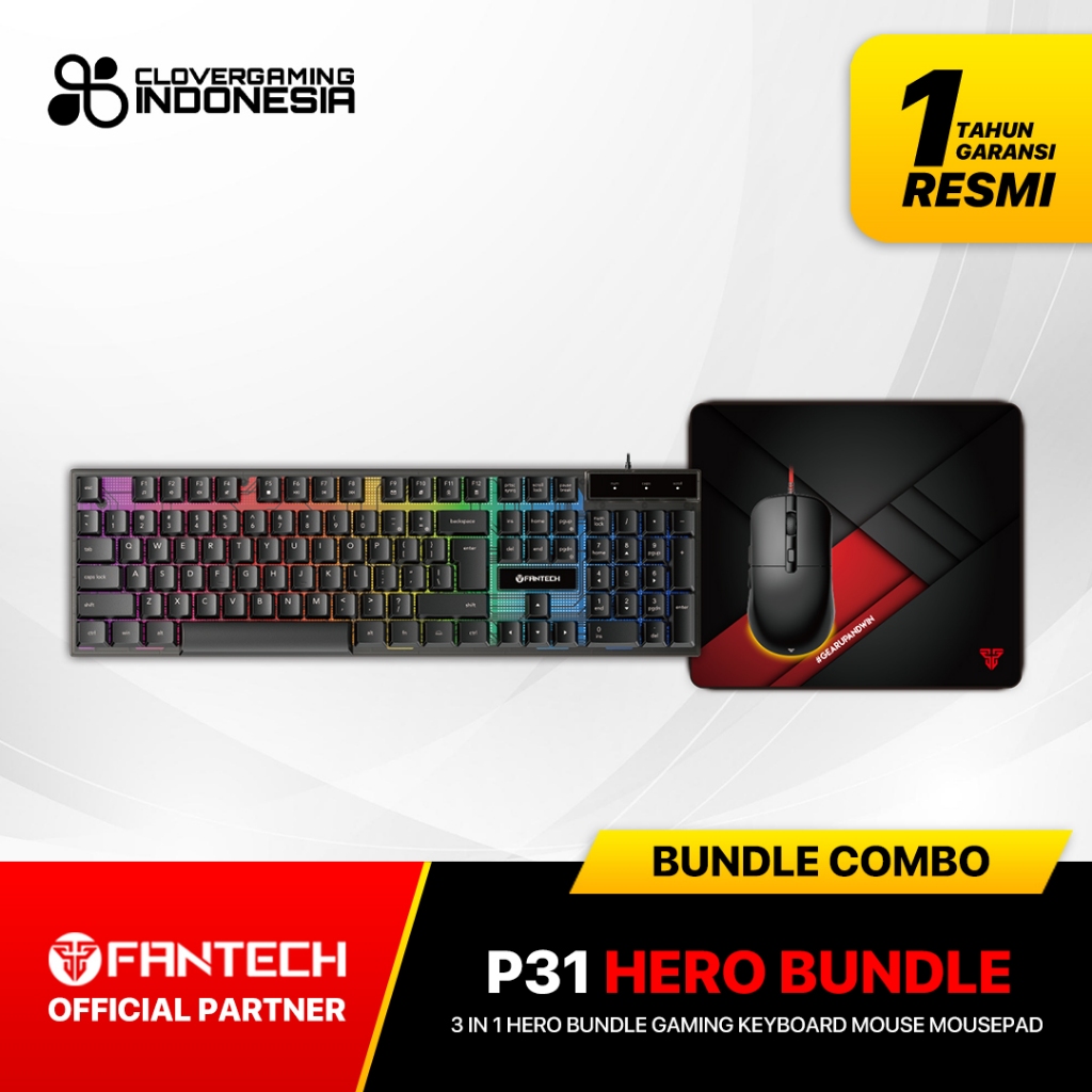 Jual Fantech 3 in 1 Combo P31 Hero Bundle Gaming Keyboard Mouse Mousepad | Shopee Indonesia