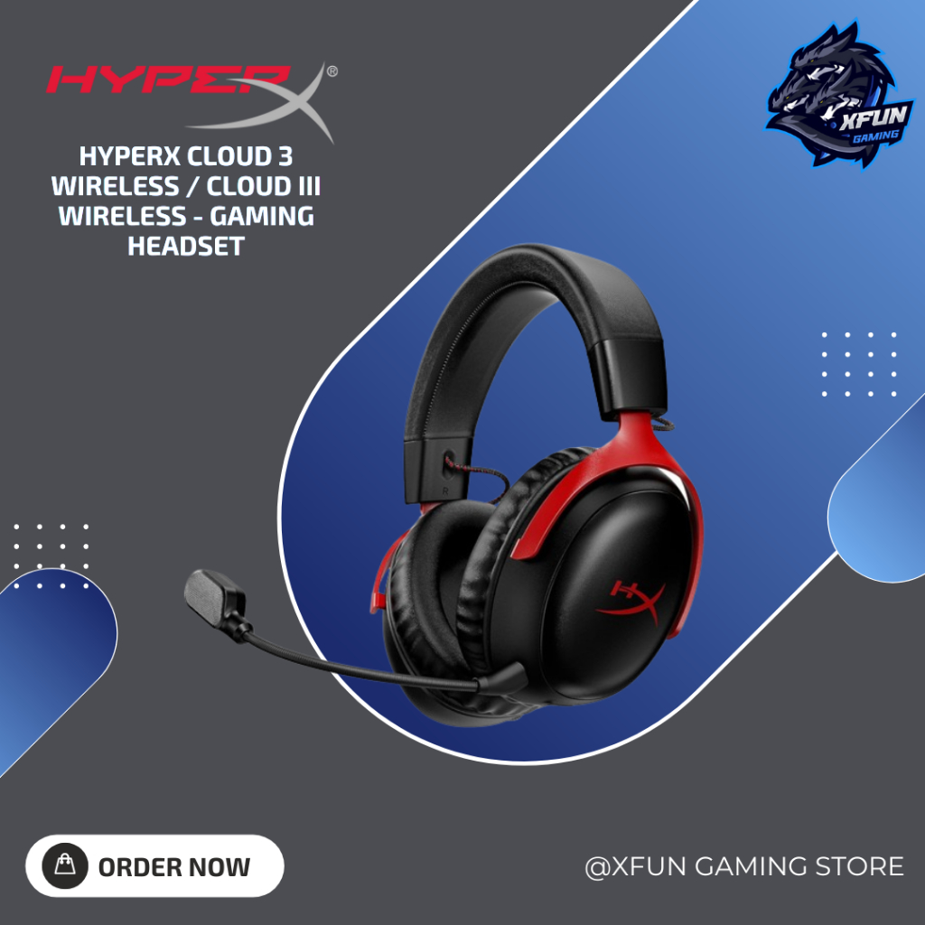 Jual Hyperx Cloud 3 Wireless / Cloud III Wireless - Gaming Headset ...