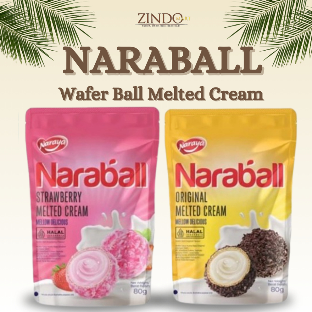 Jual NARAYA NARABALL 80gr WAFER SALUT COOKIES RASA STRAWBERRY DAN ...