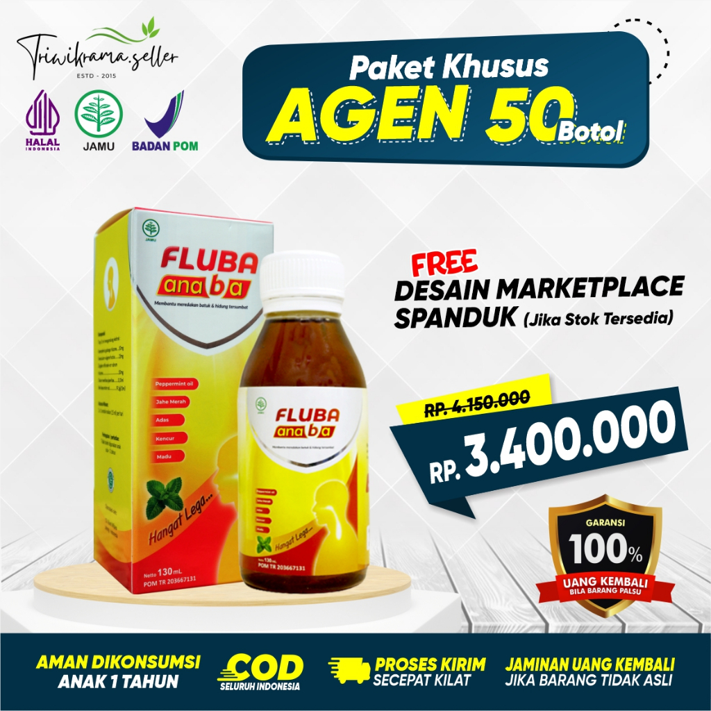 Jual Fluba Anaba Mengatasi Masalah Pernafasan Dan Tenggorokan - 50 ...