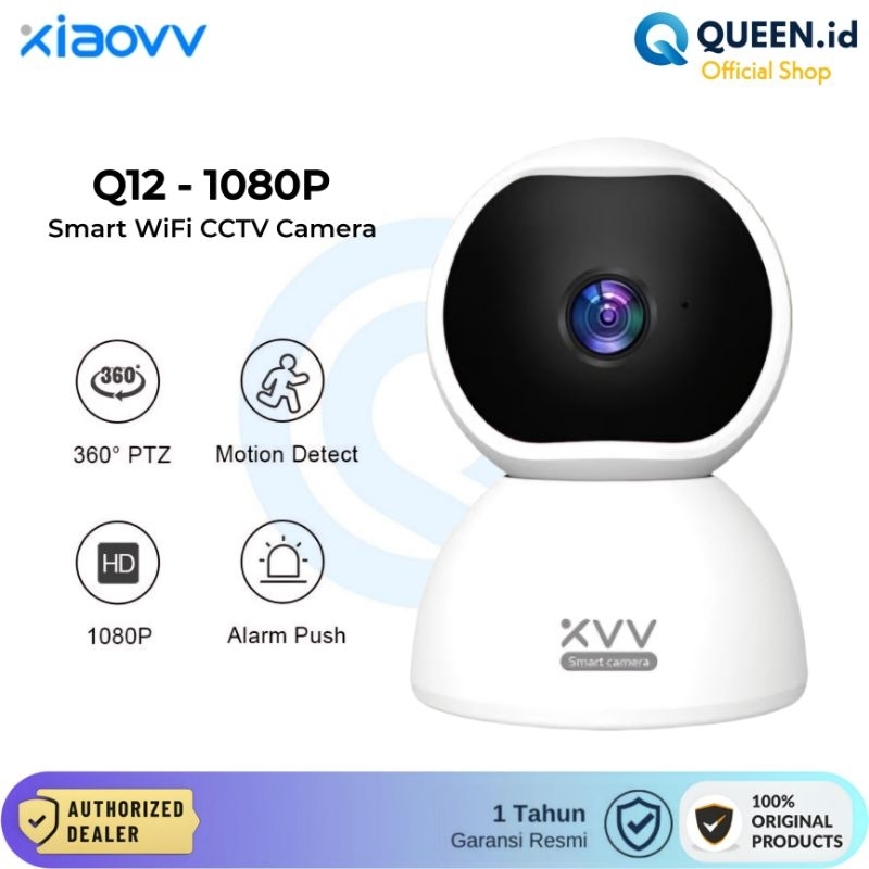 Jual Xiaovv Q12 Smart Camera IP WiFi CCTV 1080P HD 2MP Kamera 360° CCTV ...
