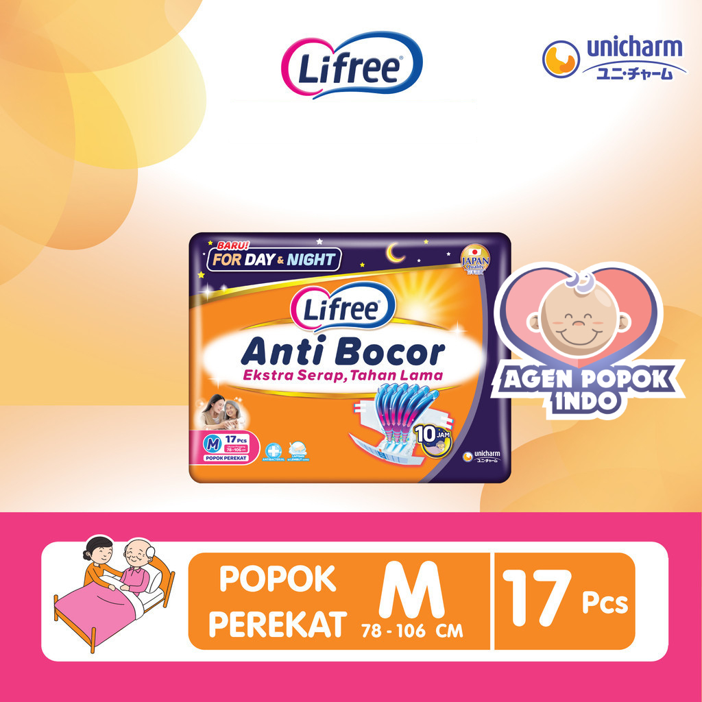 Jual LIFREE Popok Dewasa PEREKAT M 17 Adult Diapers Tape M17 | Shopee ...