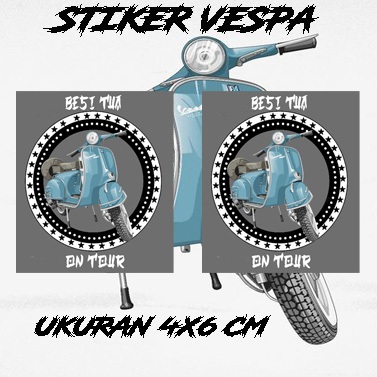 Jual STIKER VESPA ISI 15 STIKER / STIKER ANAK VESPA/STIKER BESI TUA ...