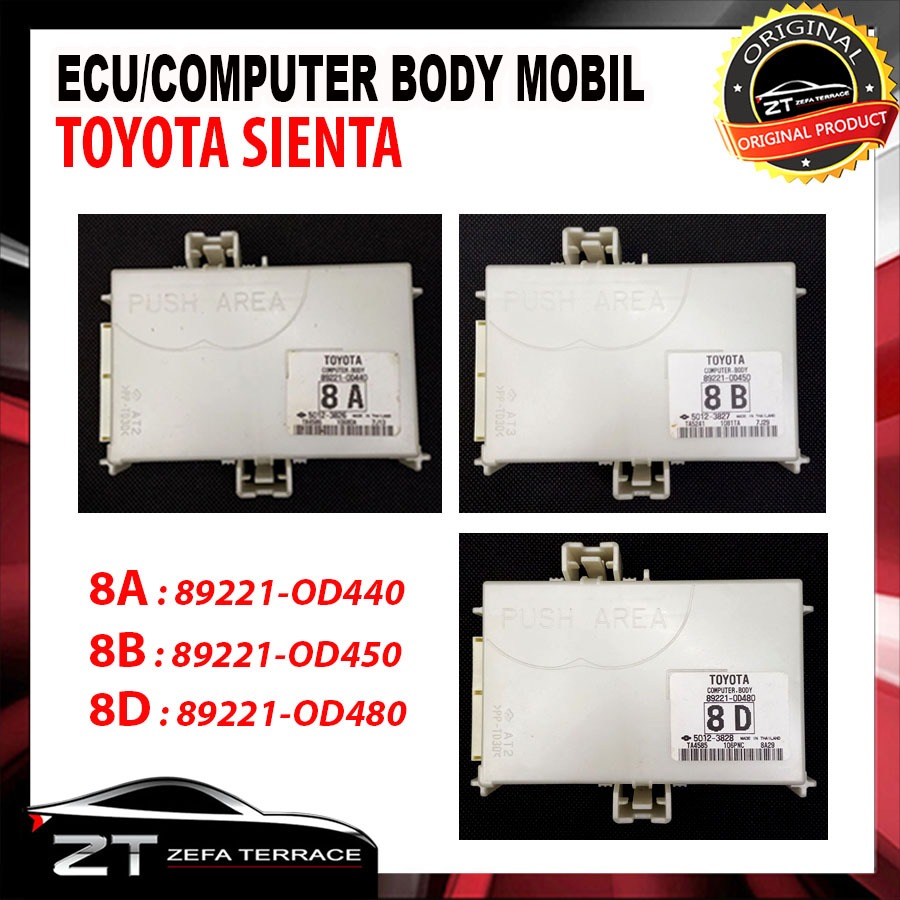 Jual Computer Body Toyota Sienta BCM Body Control Modul Sienta Original ...