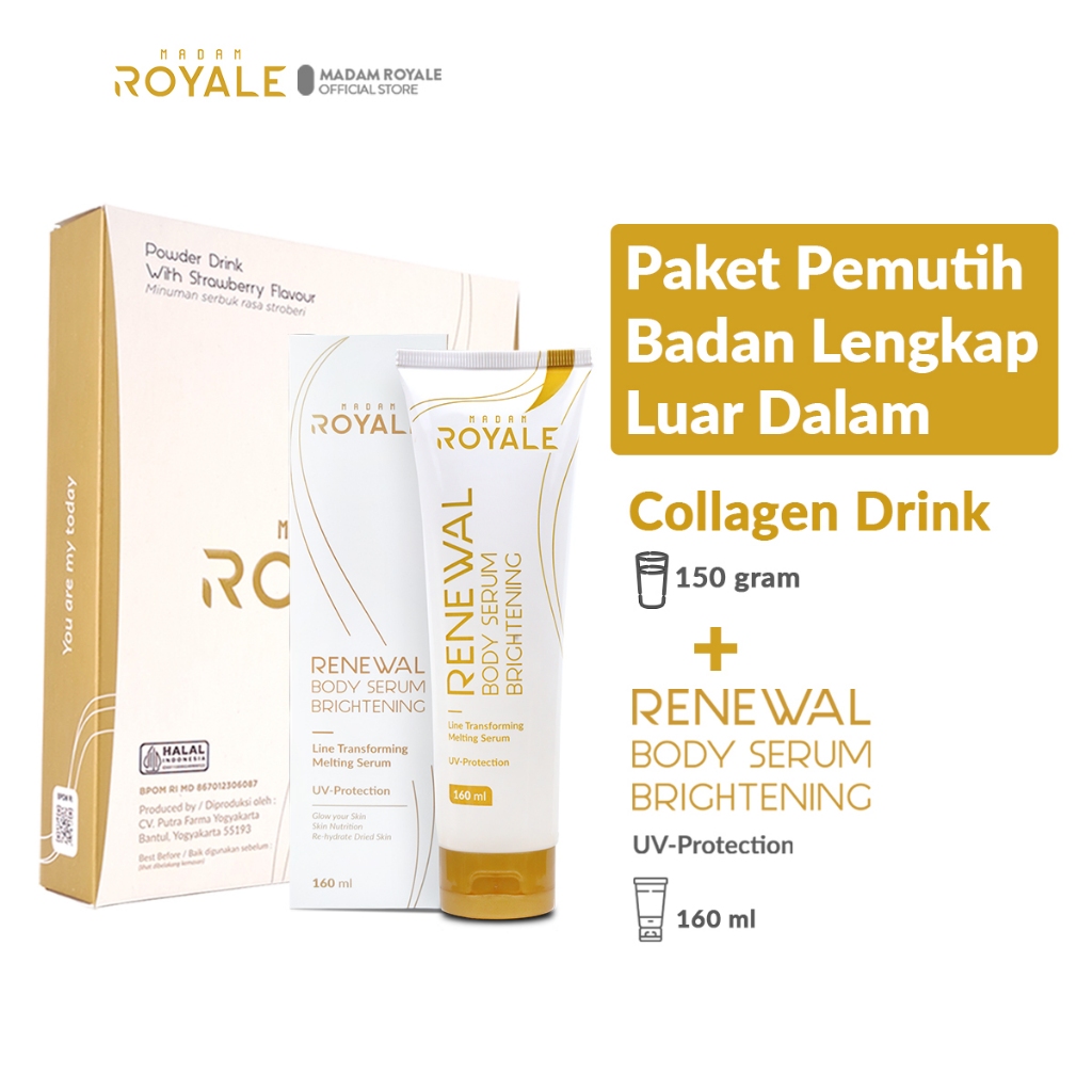 Jual Paket Pemutih Badan Lengkap Luar Dalam | Madam Royale Collagen ...