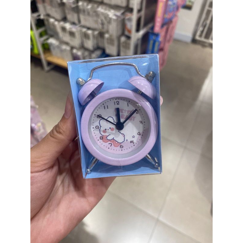 Jual Miniso Cream Rabbit Series Small Alarm Clock - Purple | Shopee ...
