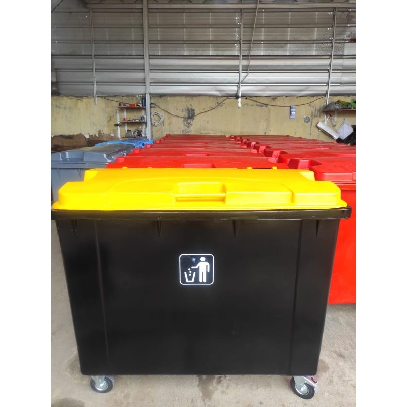 Jual TEMPAT SAMPAH BESAR/BAK SAMPAH BESAR 660 LITER RODA | Shopee Indonesia