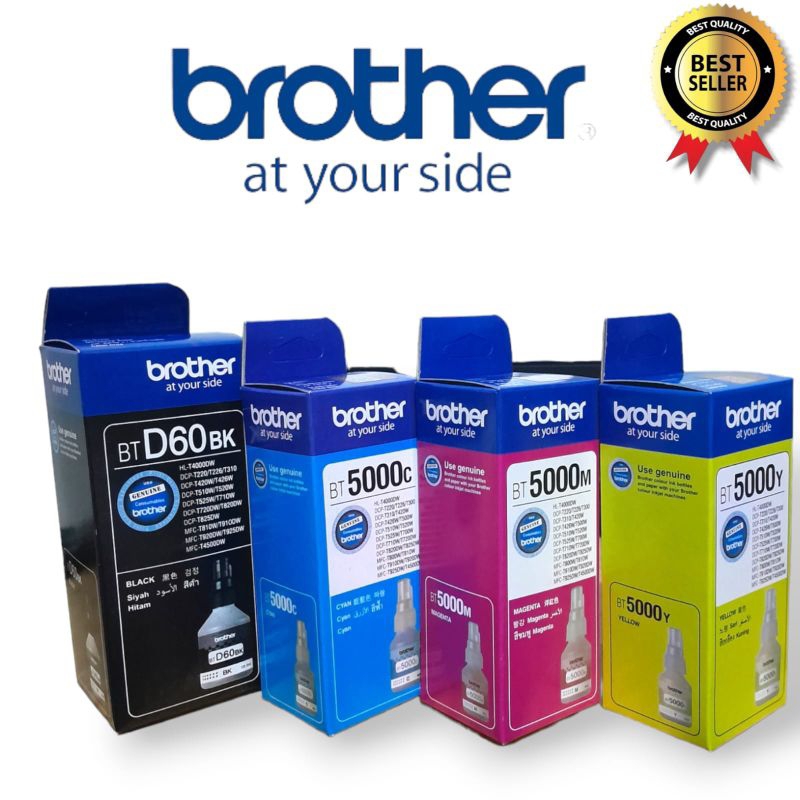 Jual satu set Tinta Brothet Btd60 Bk &Bt 5000 Original untuk DCP -T ...