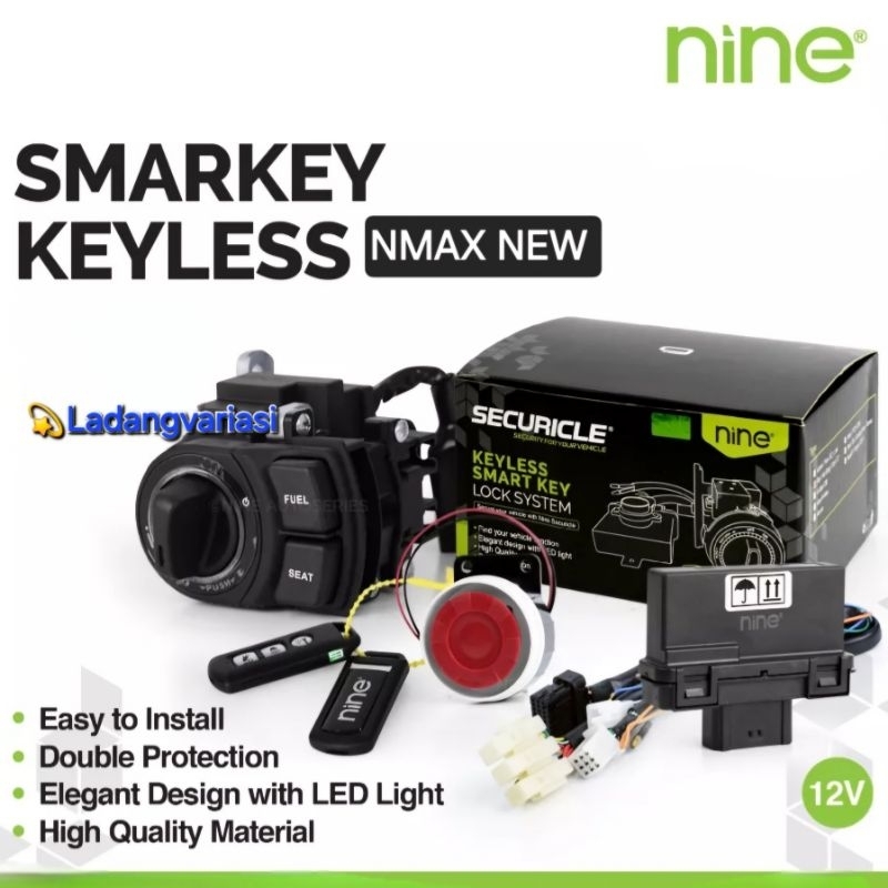 Jual KUNCI KONTAK KEYLESS SMARTKEY NMAX NEW NINE LUMINOSLED PNP FITUR ...