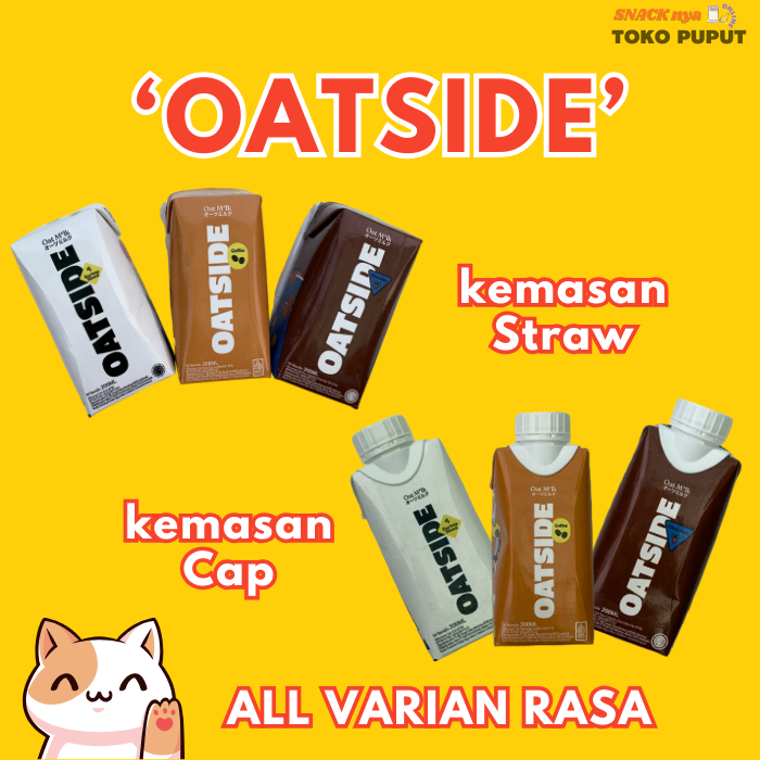 Jual OATSIDE MINI 200ML (STRAW DAN CAP) | Shopee Indonesia