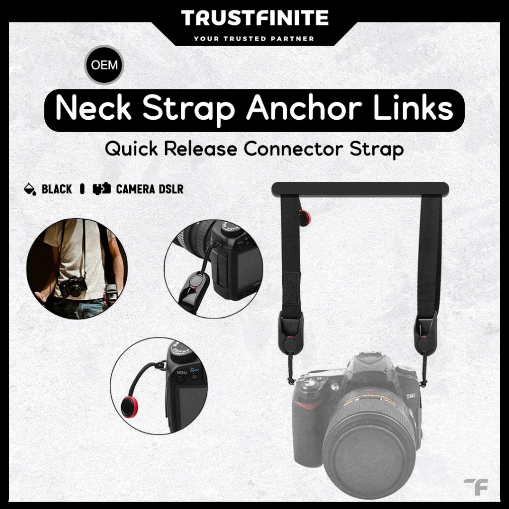 Jual Shoulder Neck Strap / Wrist Strap with Anchor Links / Tali Leher ...