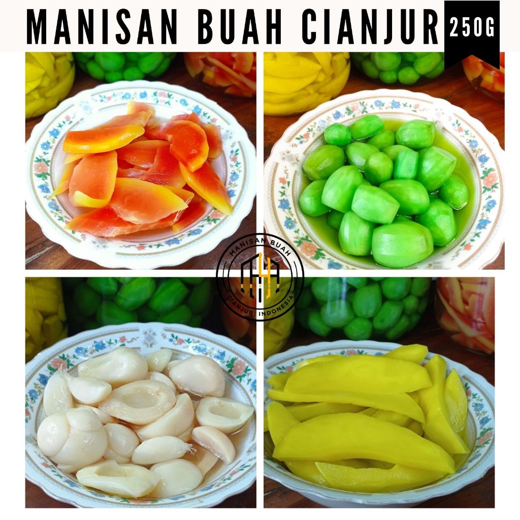 Jual MANISAN BUAH KEMASAN 250 GRAM ASINAN BUAH ASINAN PEDAS CAMILAN ...