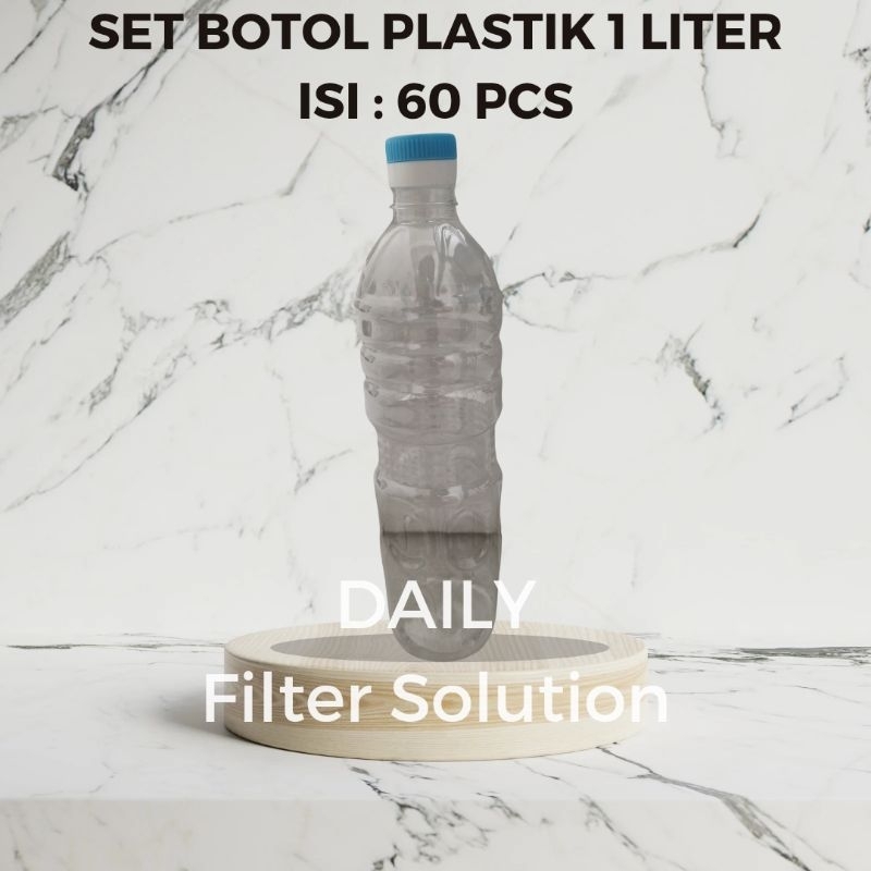 Jual Botol Plastik 1 Liter / Botol Markisa 1 Liter Set Isi 60 Pcs ...
