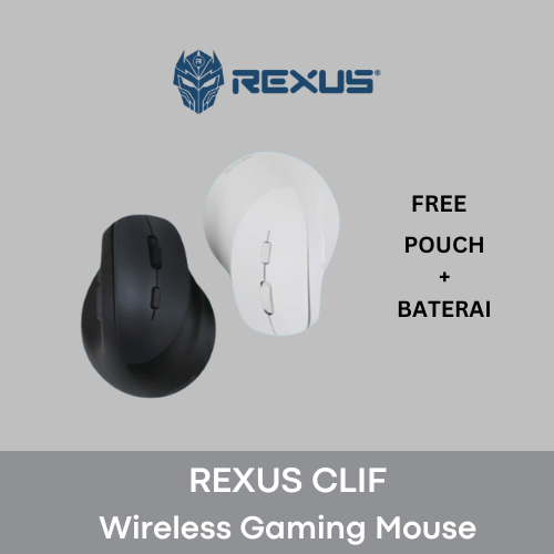 Jual Rexus Clif Vertical Mouse Wireless Connection Garansi Resmi ...