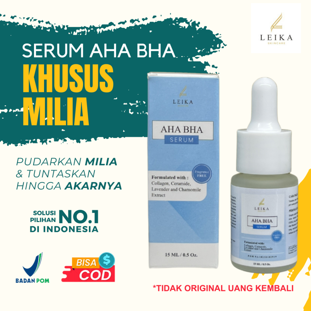 Jual Serum Milia di bawah Mata Ampuh BPOM Serum Jerawat Leika Skincare ...