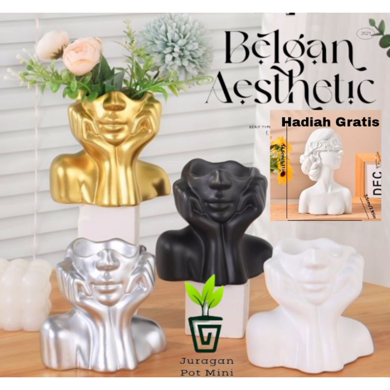 Jual vas bunga/vas nordic/vas aesthetic/vas scamdinavian/vase bunga ...