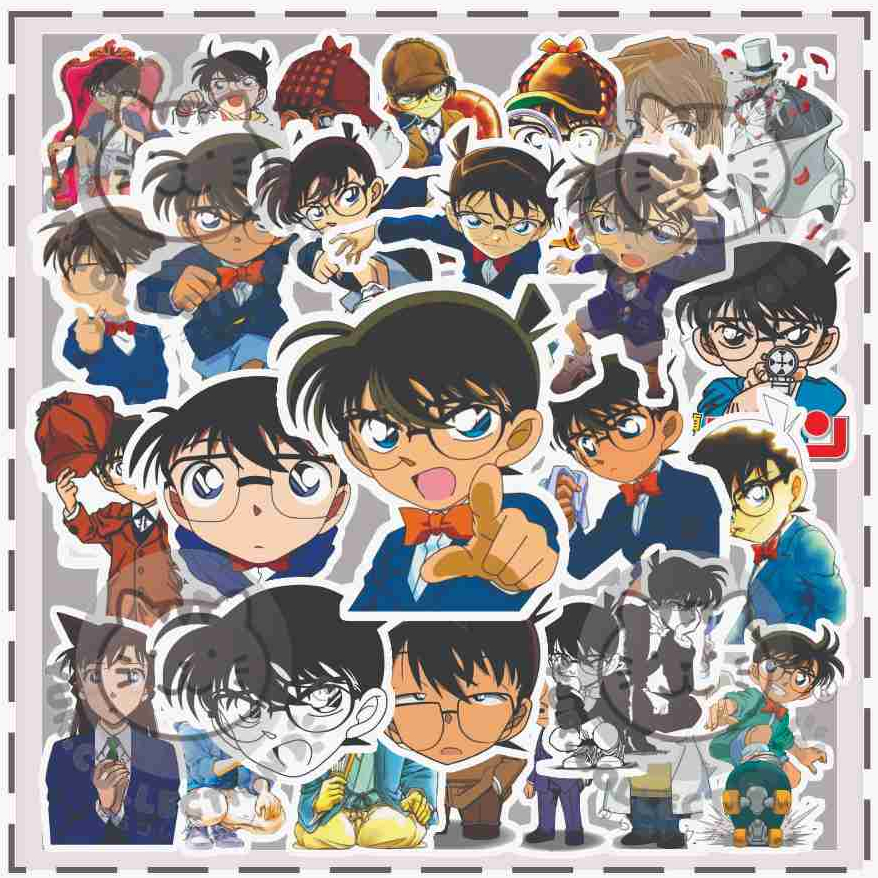 Jual (30 PCS) Sticker Anime/ Sticker Detective Conan Glossy/ Conan ...