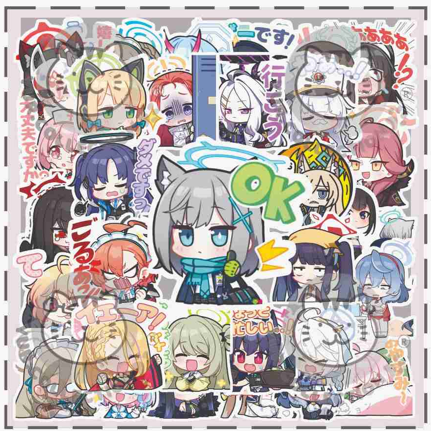 Jual (30 PCS) Sticker Anime/ Sticker Blue Archive Glossy/ Blue Archive ...