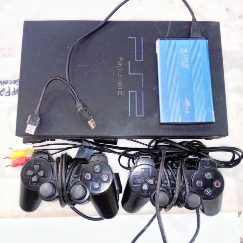 Jual PS2 fat fullgame fulset upgrade matrik 5.0 hardisk 32gb 80 game siap pakai murah ...