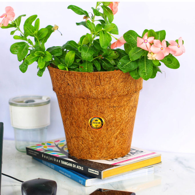 Jual POT BUNGA COCOFIBER RAMAH LINGKUNGAN BULAT BESAR CRAFTING POT ...