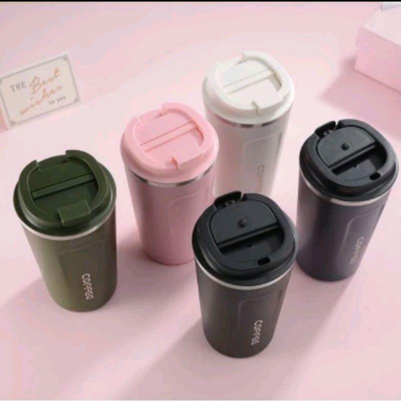 Jual tumbler termos mug coffe bahan stainless steel sus 304 510ml anti ...