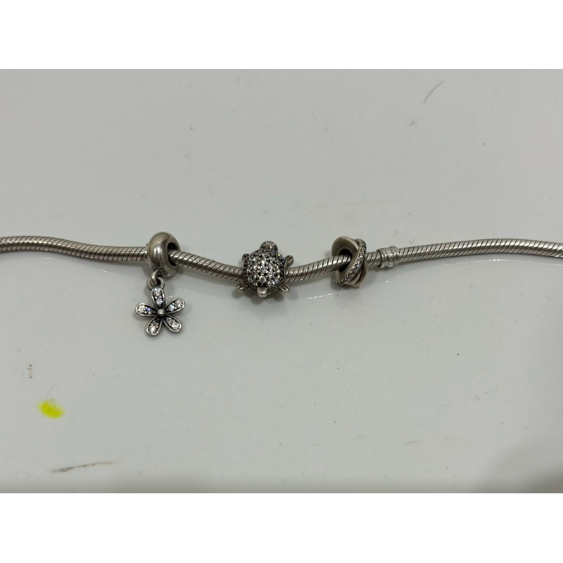Jual Pandora charm original authentic preloved charms flower turtle ...