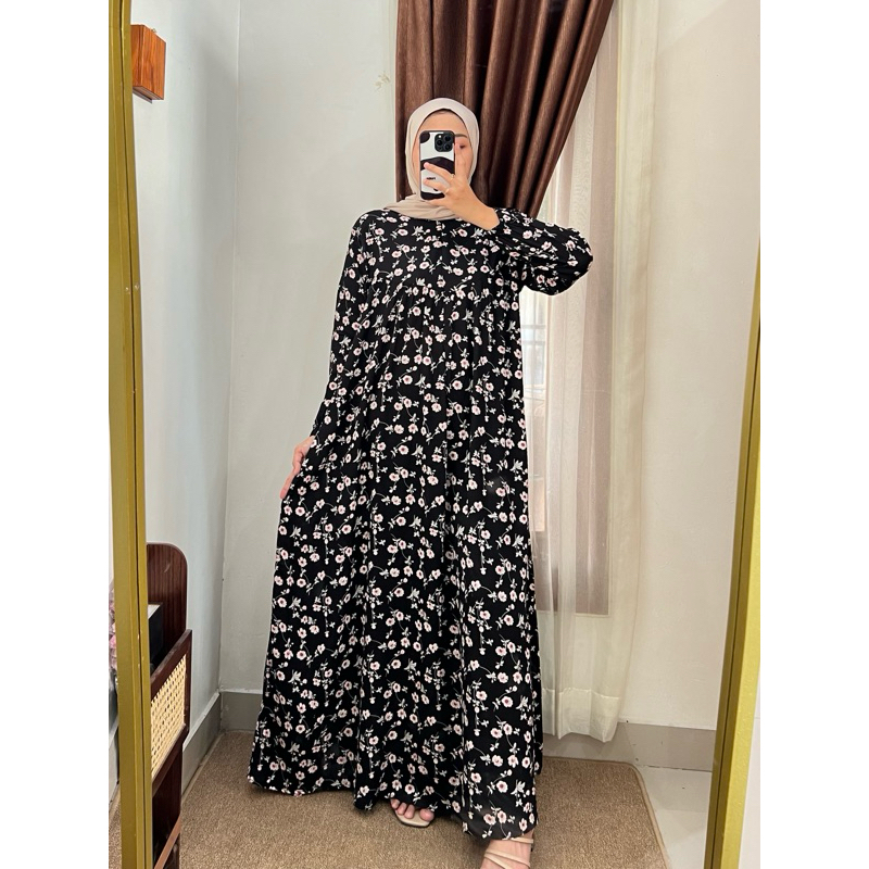 Jual GAMIS INARA motif rayon premium | Shopee Indonesia