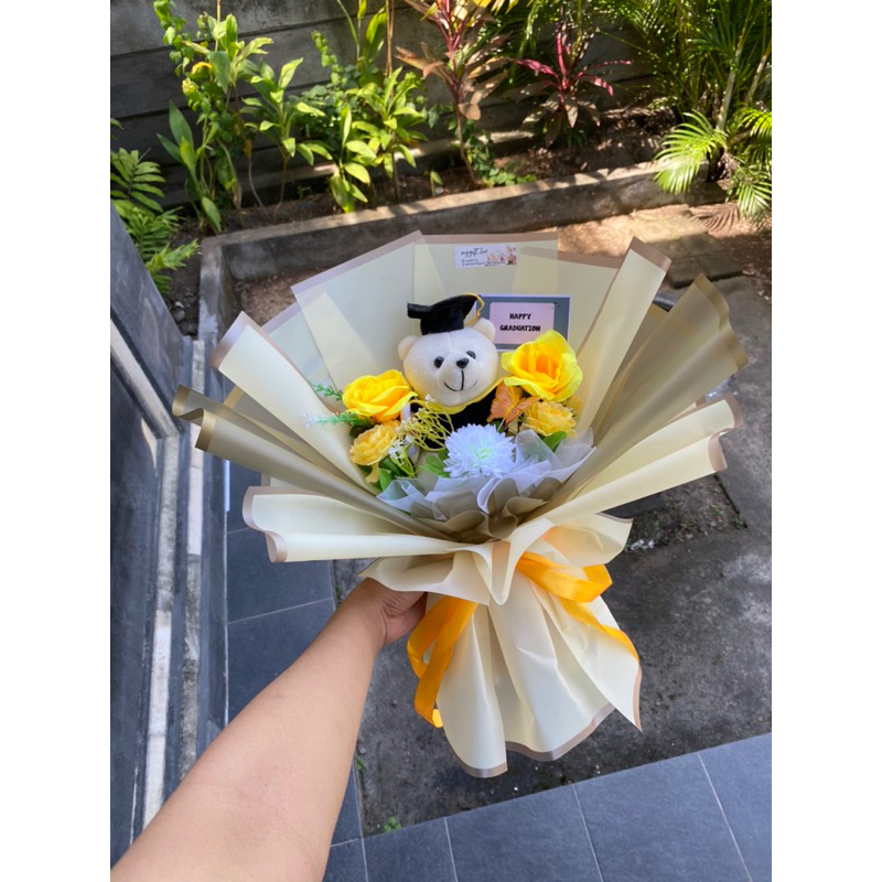Jual Buket bunga graduation bali instan ready wisuda ulang tahun hadiah ...