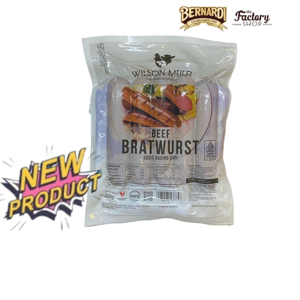 Jual Wilson Meier Beef Bratwurst 250g | Shopee Indonesia