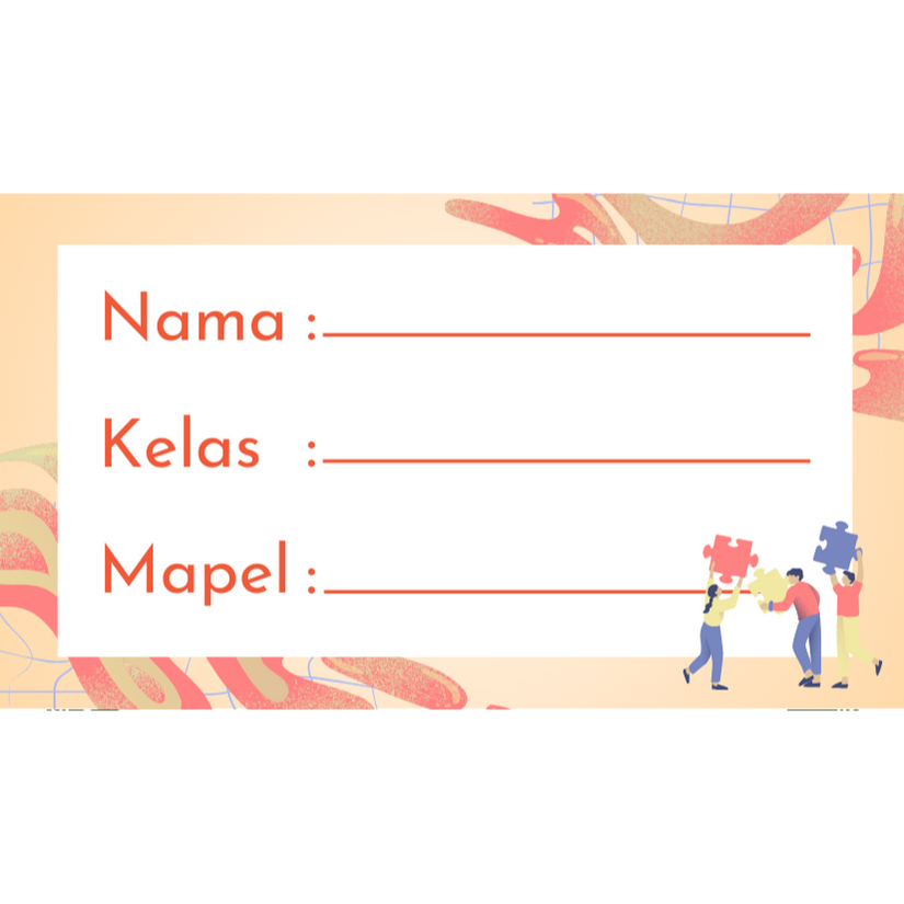 Jual Stiker Mata Pelajaran Sekolah SD SMP SMA Label Buku Pelajaran ...