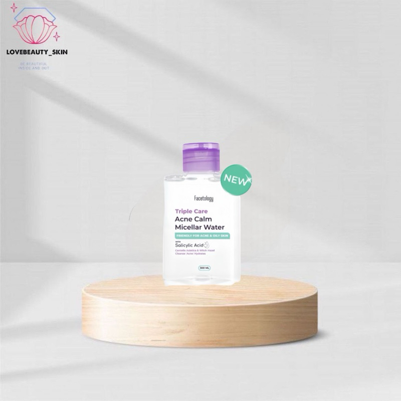 Jual Facetology Triple Care Acne Calm Micellar Water - 300ml | Shopee ...