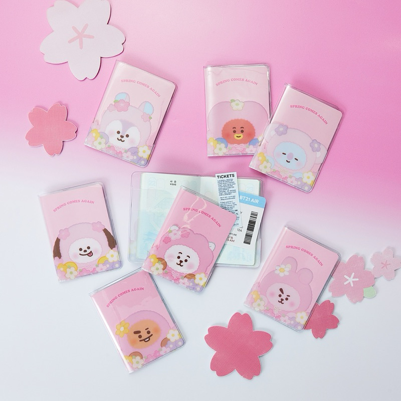 Jual [READY] BT21 SPRING DAY PASSPORT COVER | Shopee Indonesia