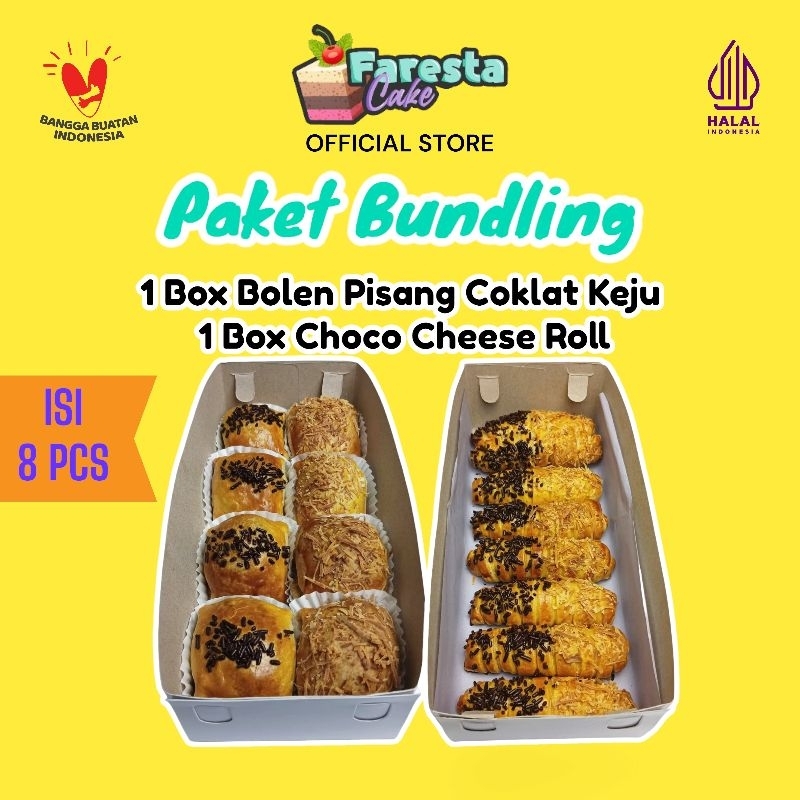 Jual DAPAT 2 BOX MURAH - BOLEN PISANG COKELAT KEJU dan COKELAT CHEESE ...