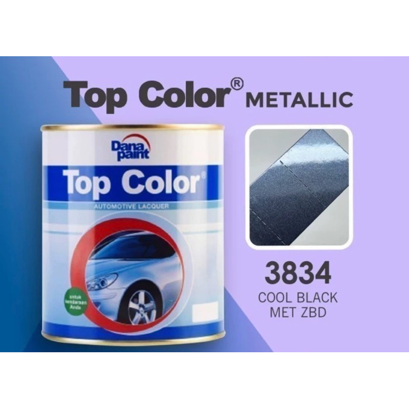 Jual Cat Duco Top Color Hitam Metallic 1 Liter | Shopee Indonesia
