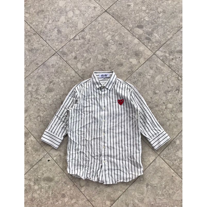 Jual Kemeja Play CDG full tag second | Shopee Indonesia