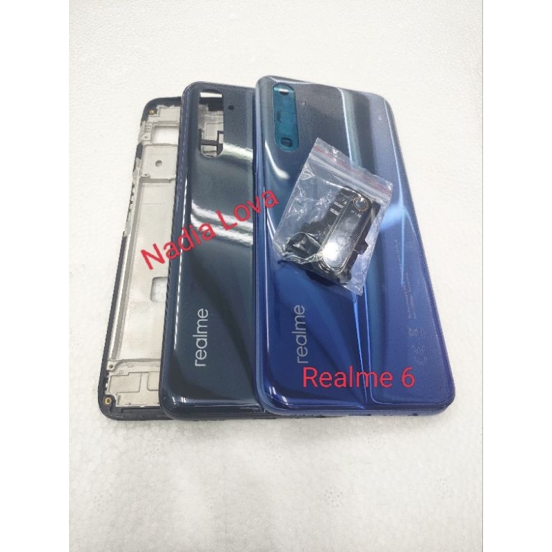 Jual Kesing Fullset Casing Fullset Backdoor + Bezel + Frame Realme 6 ...