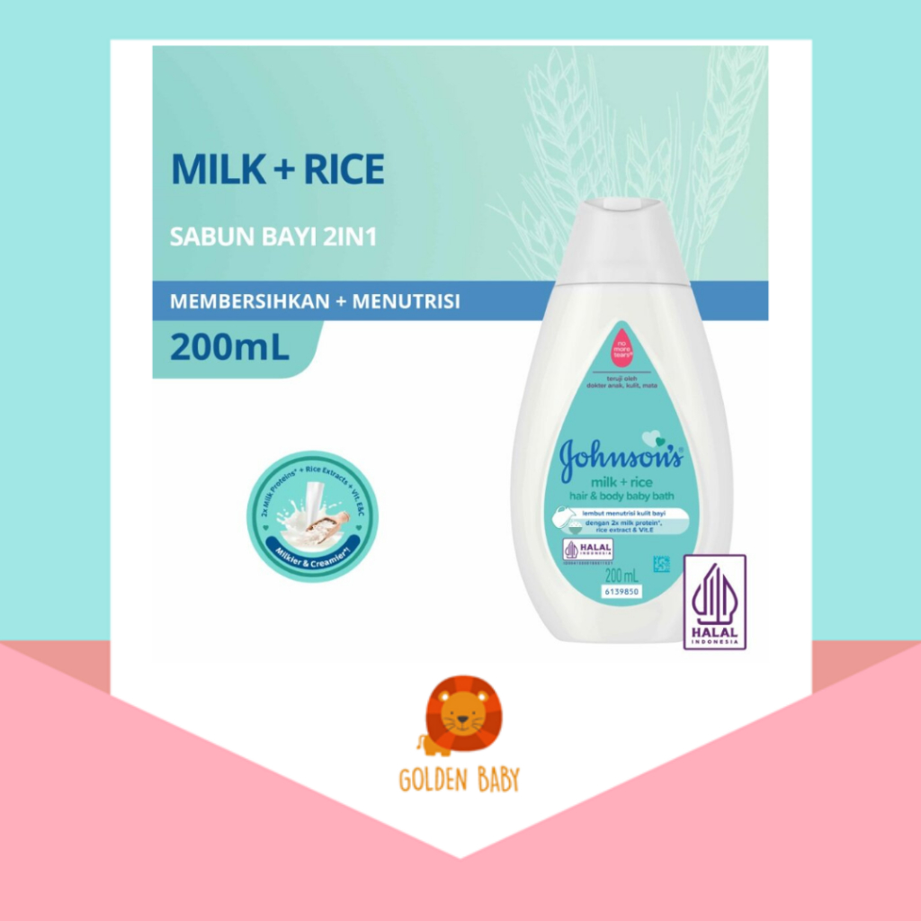 Jual JOHNSON'S Milk + Rice Hair & Body Baby Bath - Sabun Bayi 2in1 ...