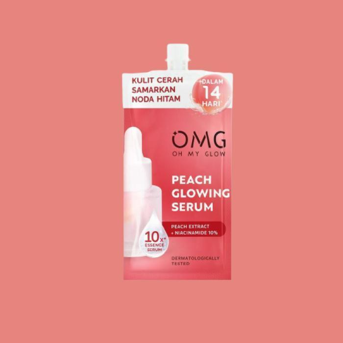 Jual SKINMED ~ OMG OH MY GLOW PEACH GLOWING SERUM SACHET 7,5ml / serum ...