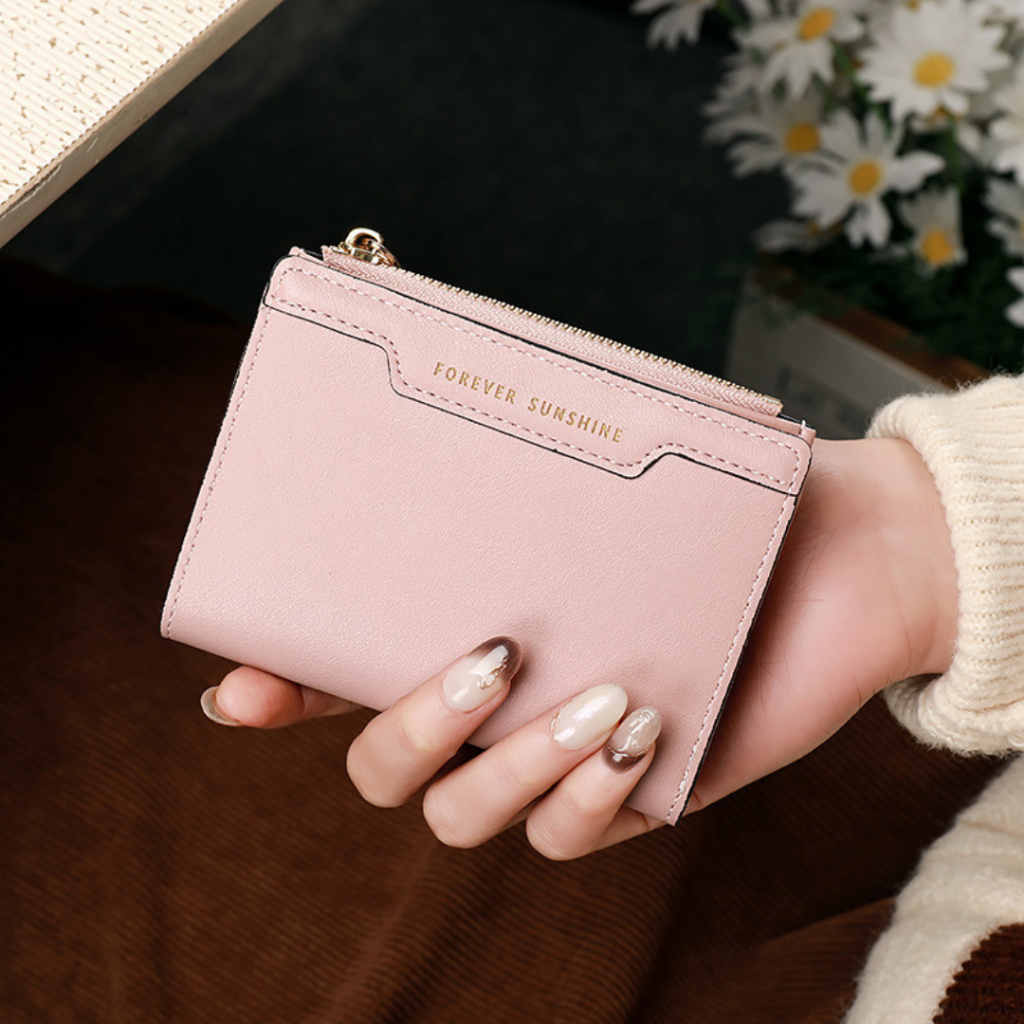 Jual DOMPET LIPAT WANITA DIVIRA WA913P3 KULIT PINK CANTIK RESLETING ...
