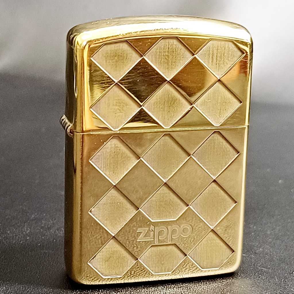 Jual korek api classic warna gold motif grapir dua sisi satu suara ...