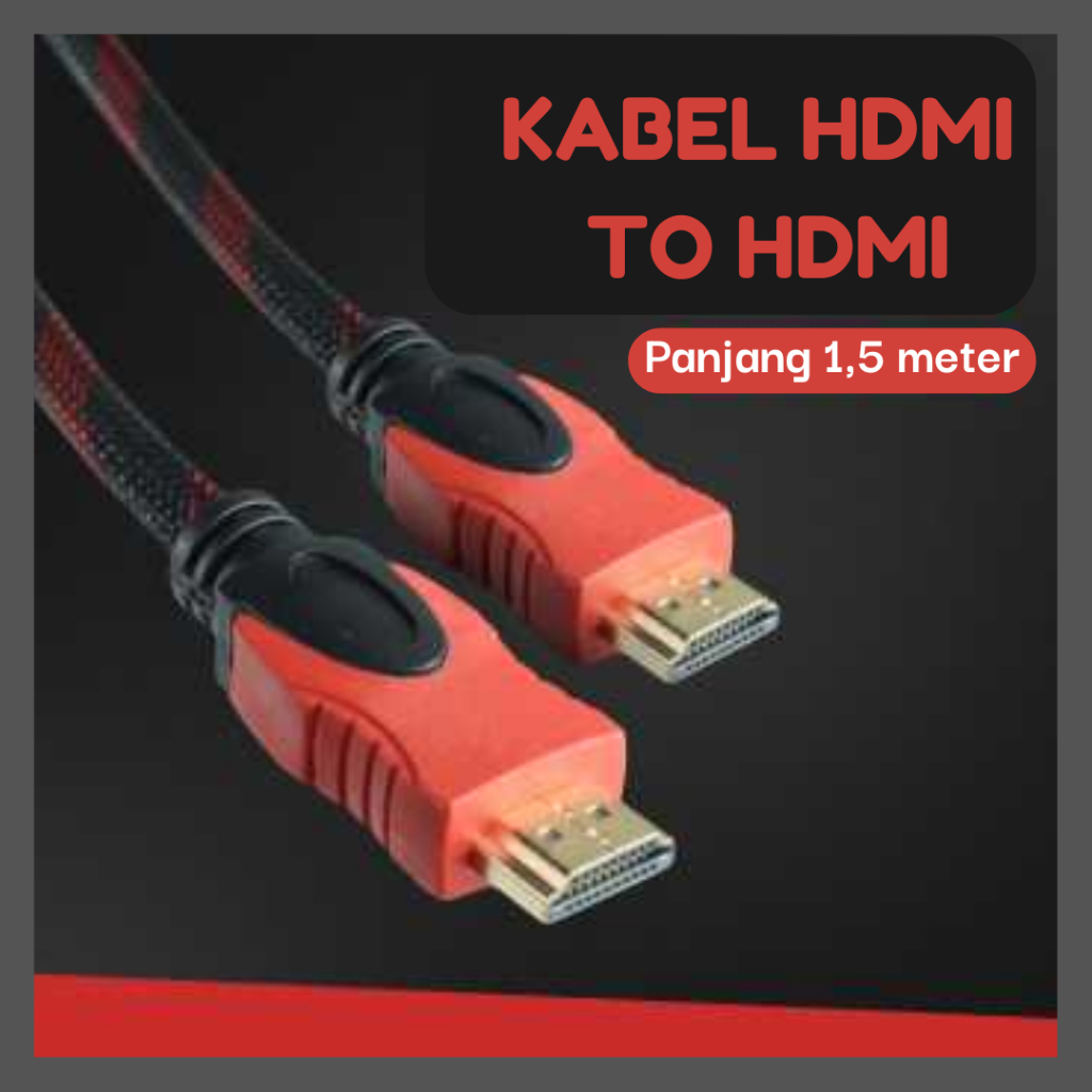 Jual Kabel Hdmi To Hdmi 1.5 Meter Kabel Hdtv 1080P | Shopee Indonesia