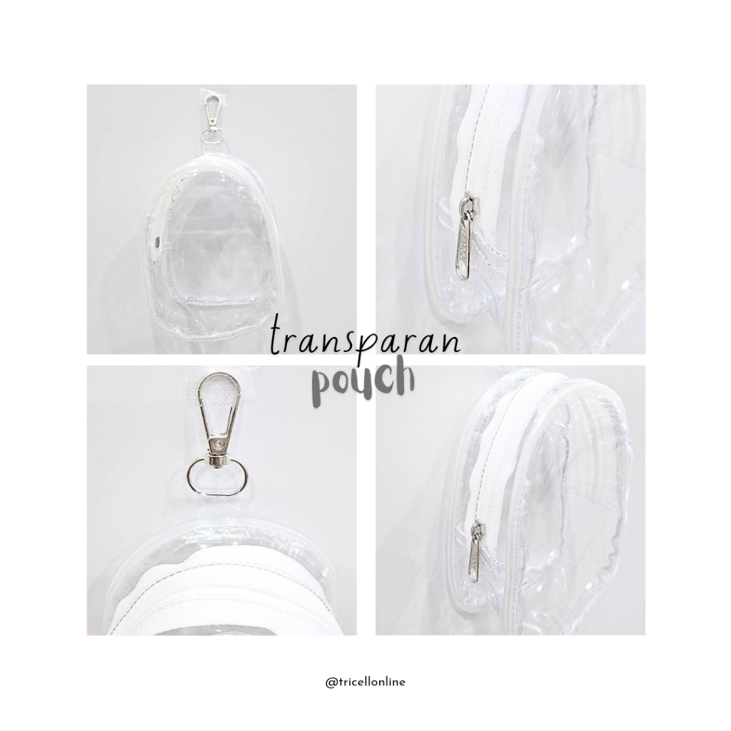 Jual Clear Pouch Labubu / Pouch Keychain Bag Transparan Doll / Dompet ...
